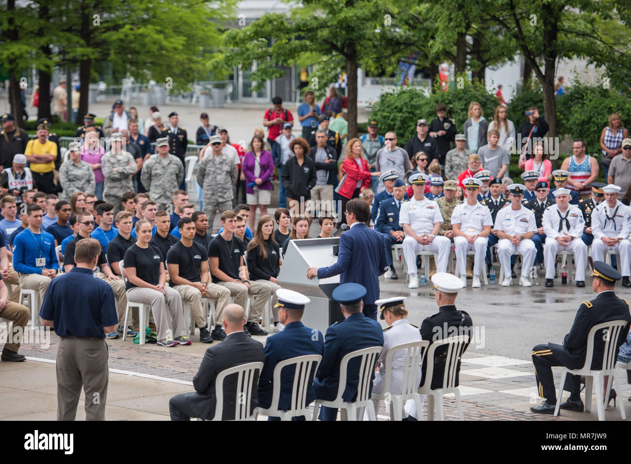 Doug Boles, president of the Indianapolis Motor Speedway, speaks to new ...