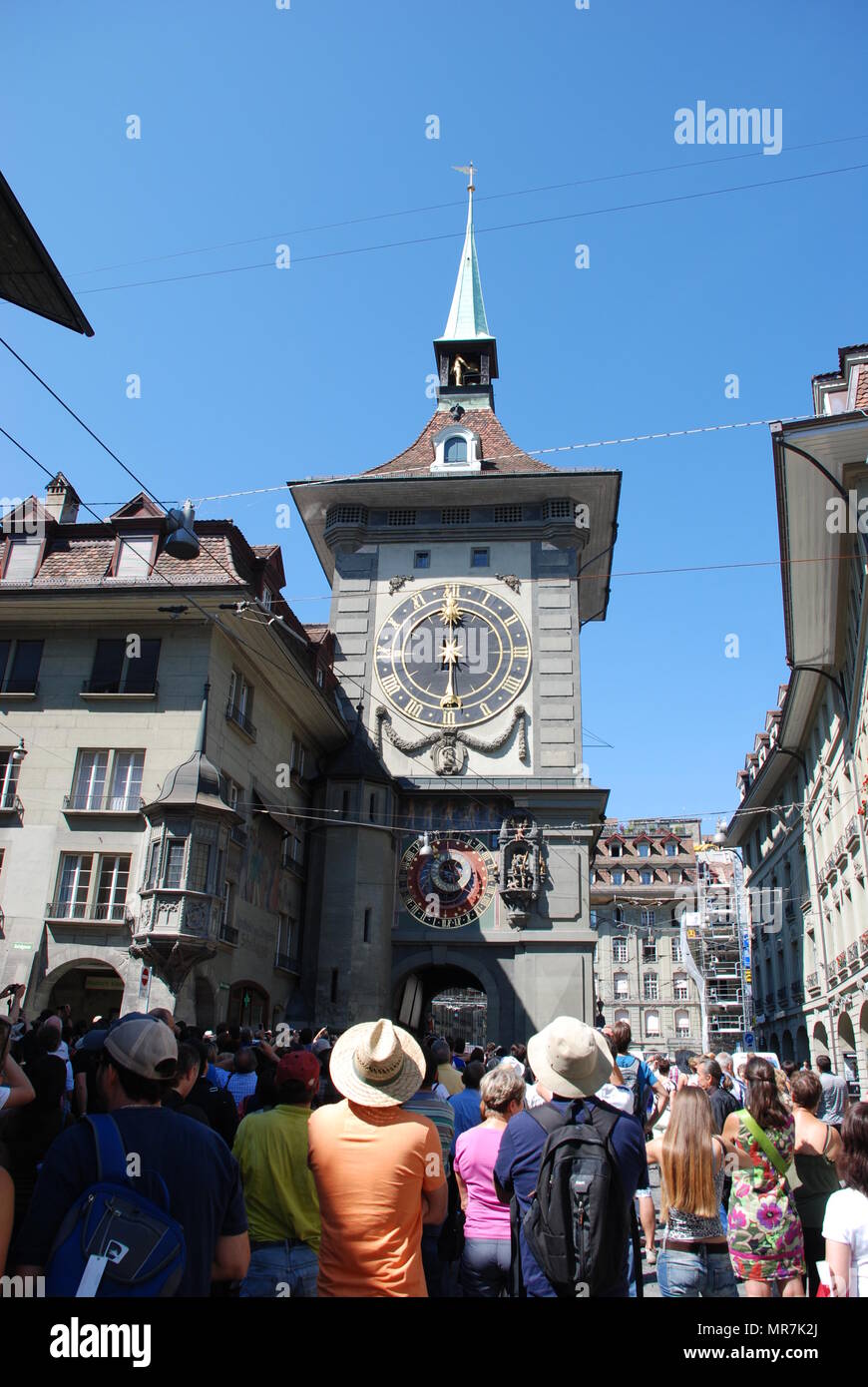 The Zytglogge is the famous medieval clock town in the centre of Bern ...
