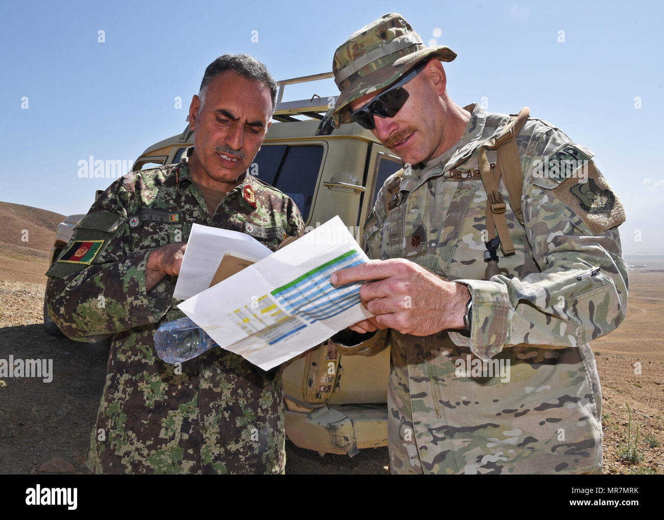 Maj. Chris Larson, Train, Advise, Assist Command-Air (TAAC-Air) air-to-ground integration lead ...