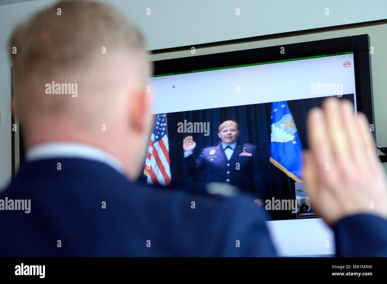Col. Joseph McFall, 52 Fighter Wing commander, promotes his sister ...