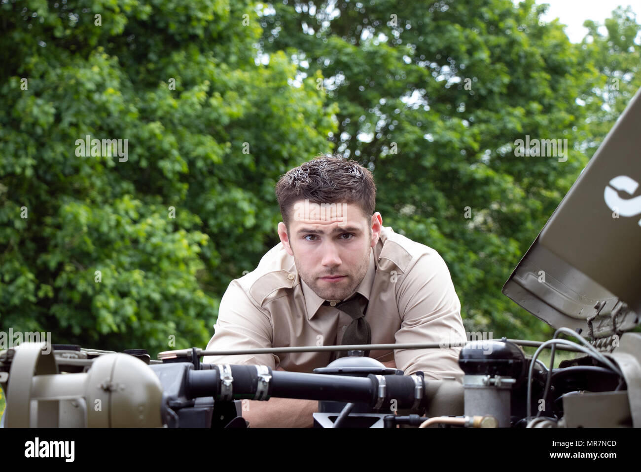American ww2 army soldier looking hi-res stock photography and images ...