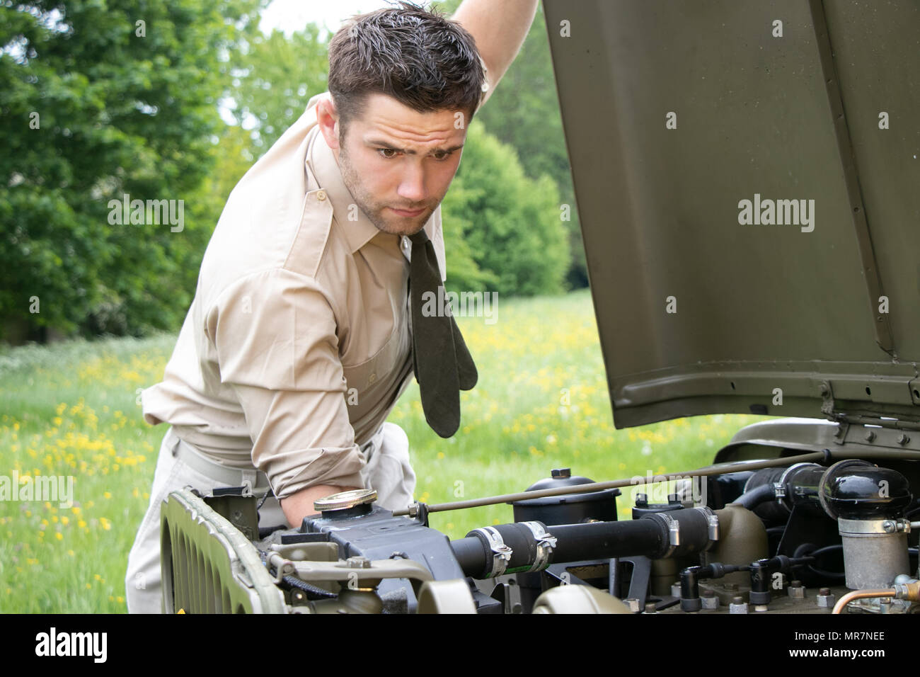 American ww2 army soldier looking hi-res stock photography and images ...