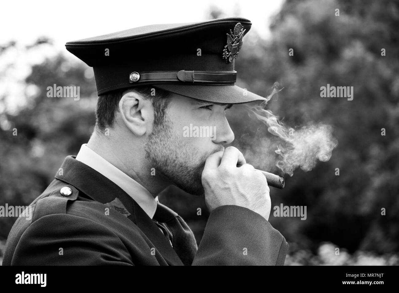 Vintage Handsome American man, Soldier, SGT in world war 2 officer's ...
