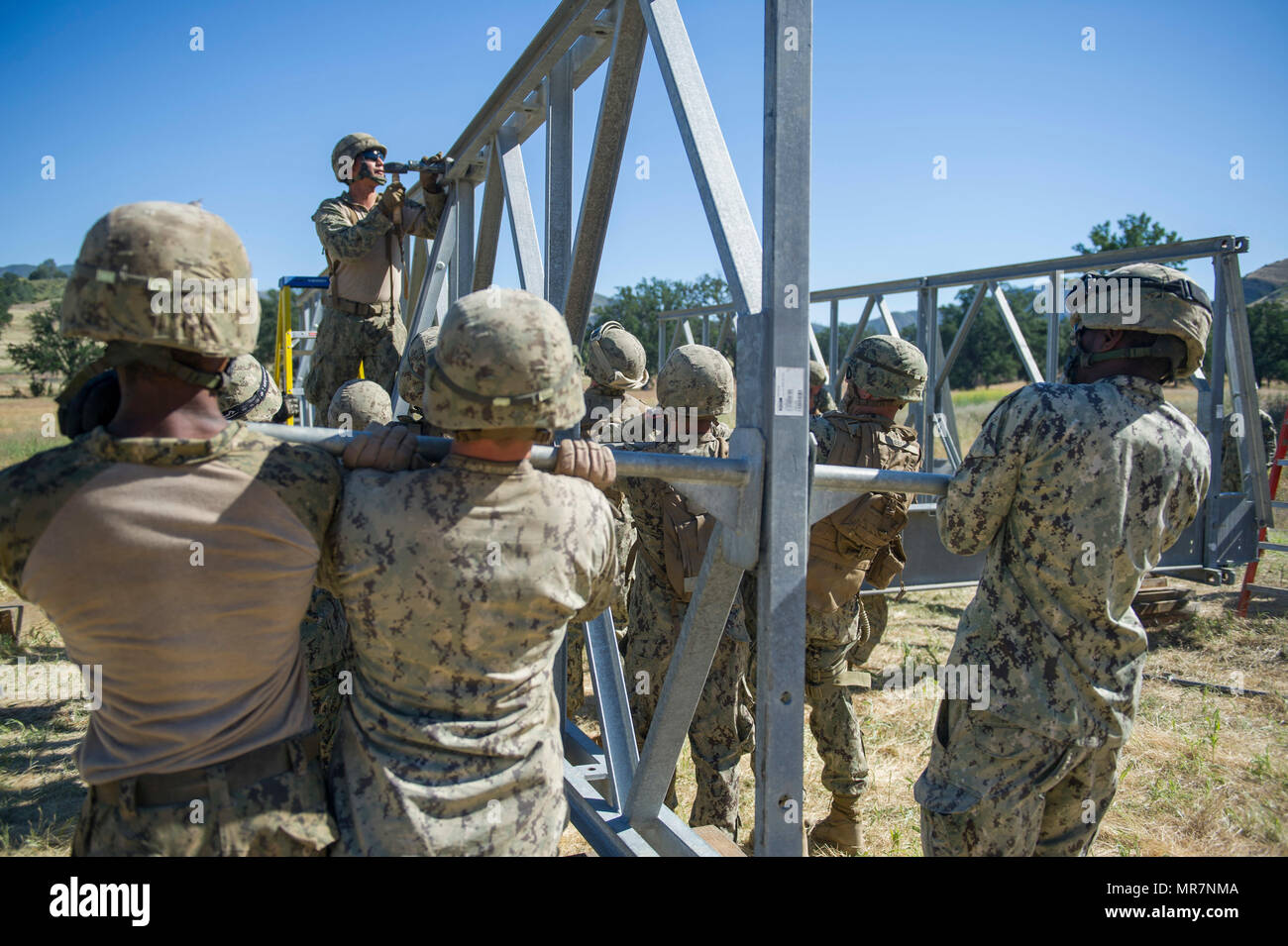170519-N-XJ502-022 FORT HUNTER LIGGETT, Calif. (May 20, 2017) - Seabees ...