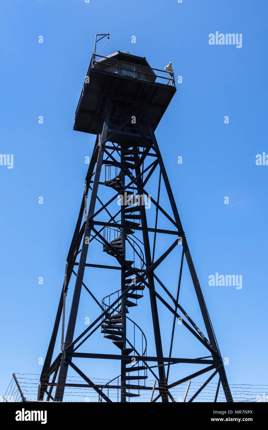 Watch tower, Alcatraz prison, San Francisco, CA, USA Stock Photo - Alamy