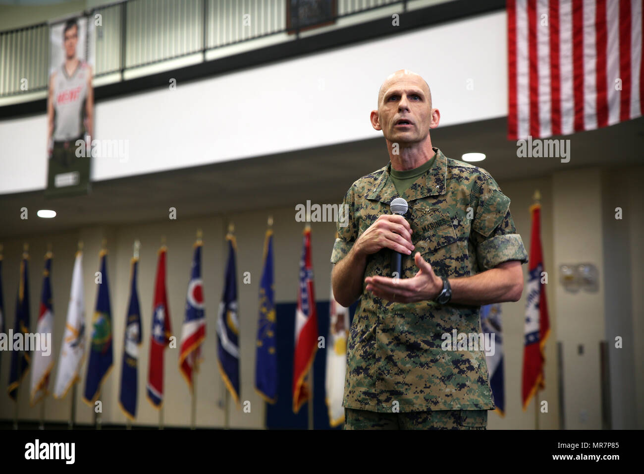 Brig. Gen. Kevin M. Iiams, the outgoing commander of U.S. Marine Corps ...