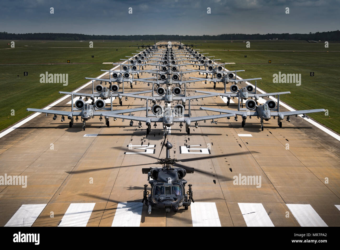 Aircraft from the 23d Wing conducted a surge exercise May 22, 2017, at ...