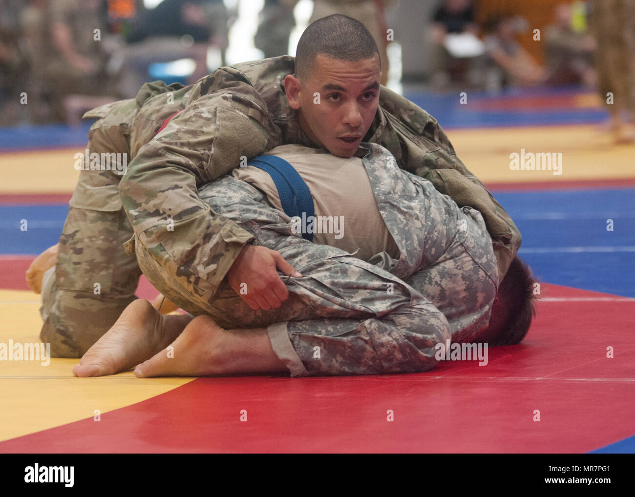 Army Pfc. Thiago De Sa, a Paratrooper assigned to Charlie Company, 2nd ...