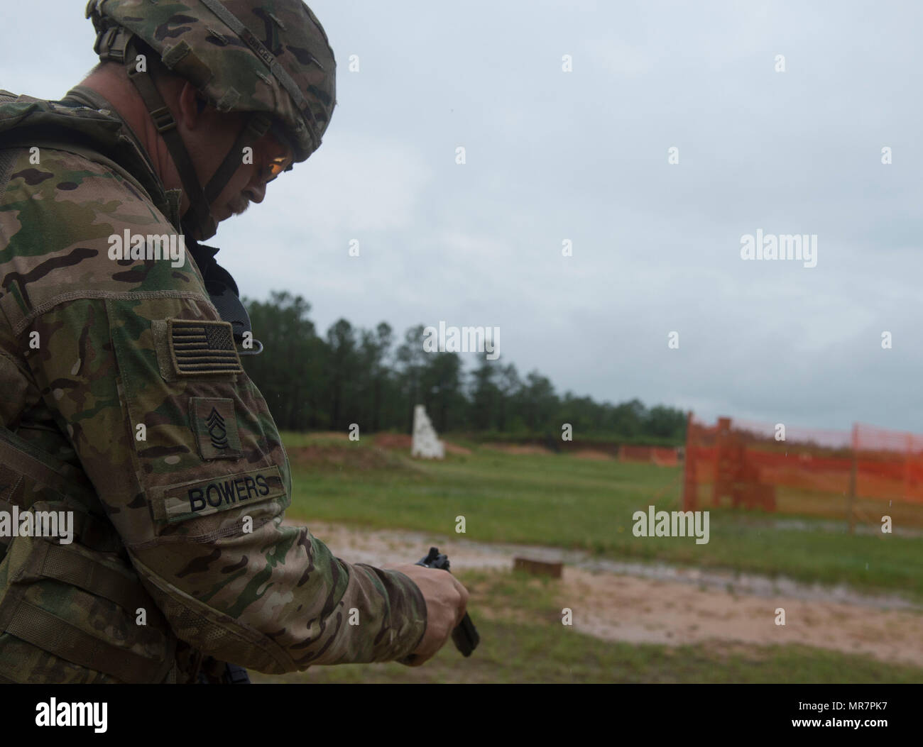 U.S. Army Master Sgt. Johannes Bowers, a Paratrooper assigned to the ...