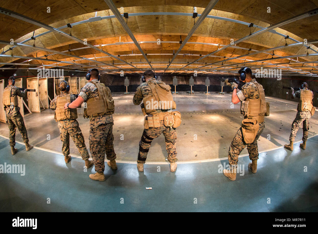 U.S. Marines with Marine Wing Support Squadron (MWSS) 171, combat ...
