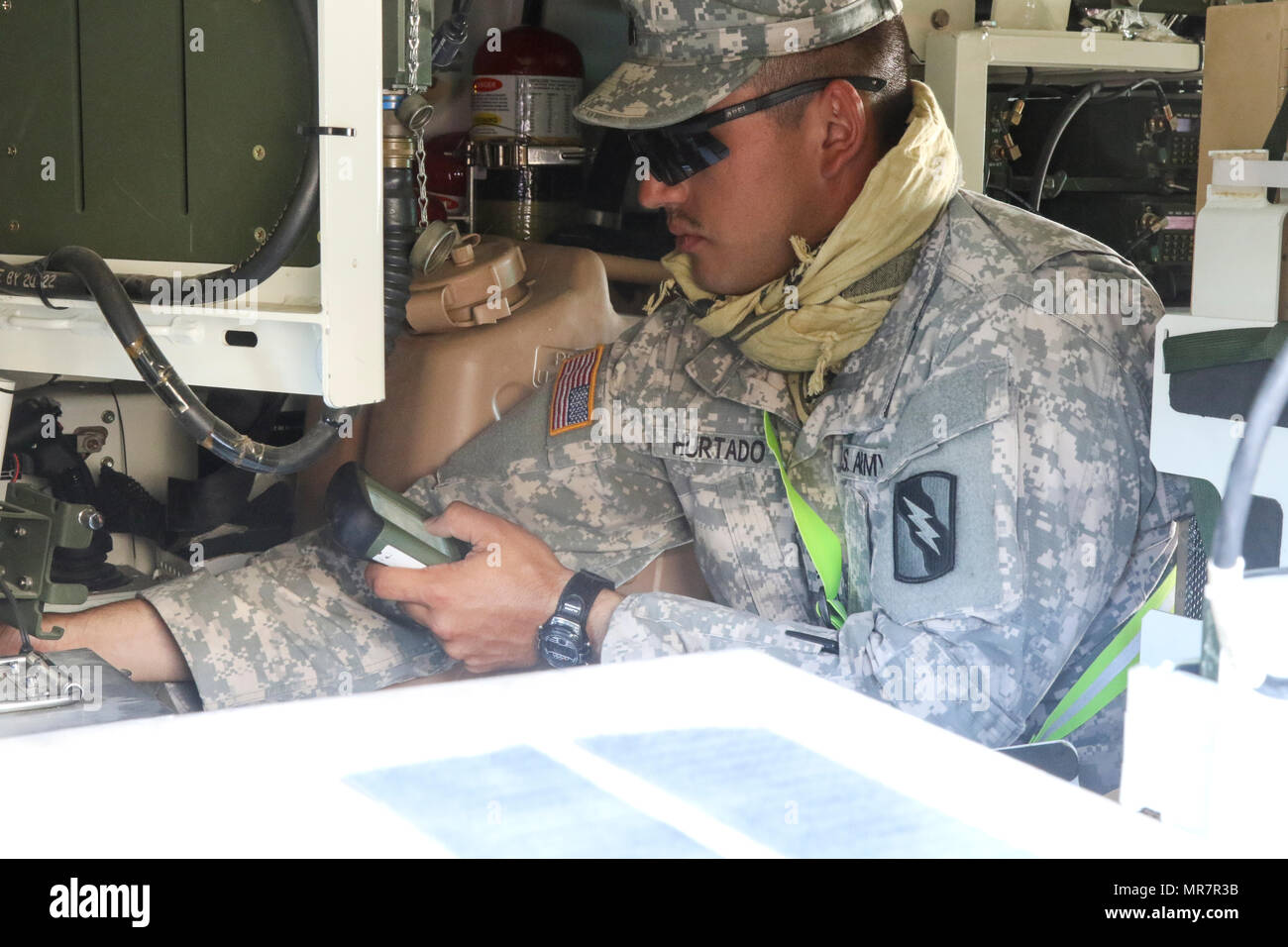 Sgt. Luis Hurtado, an electronic warfare specialist with 2d Battalion ...