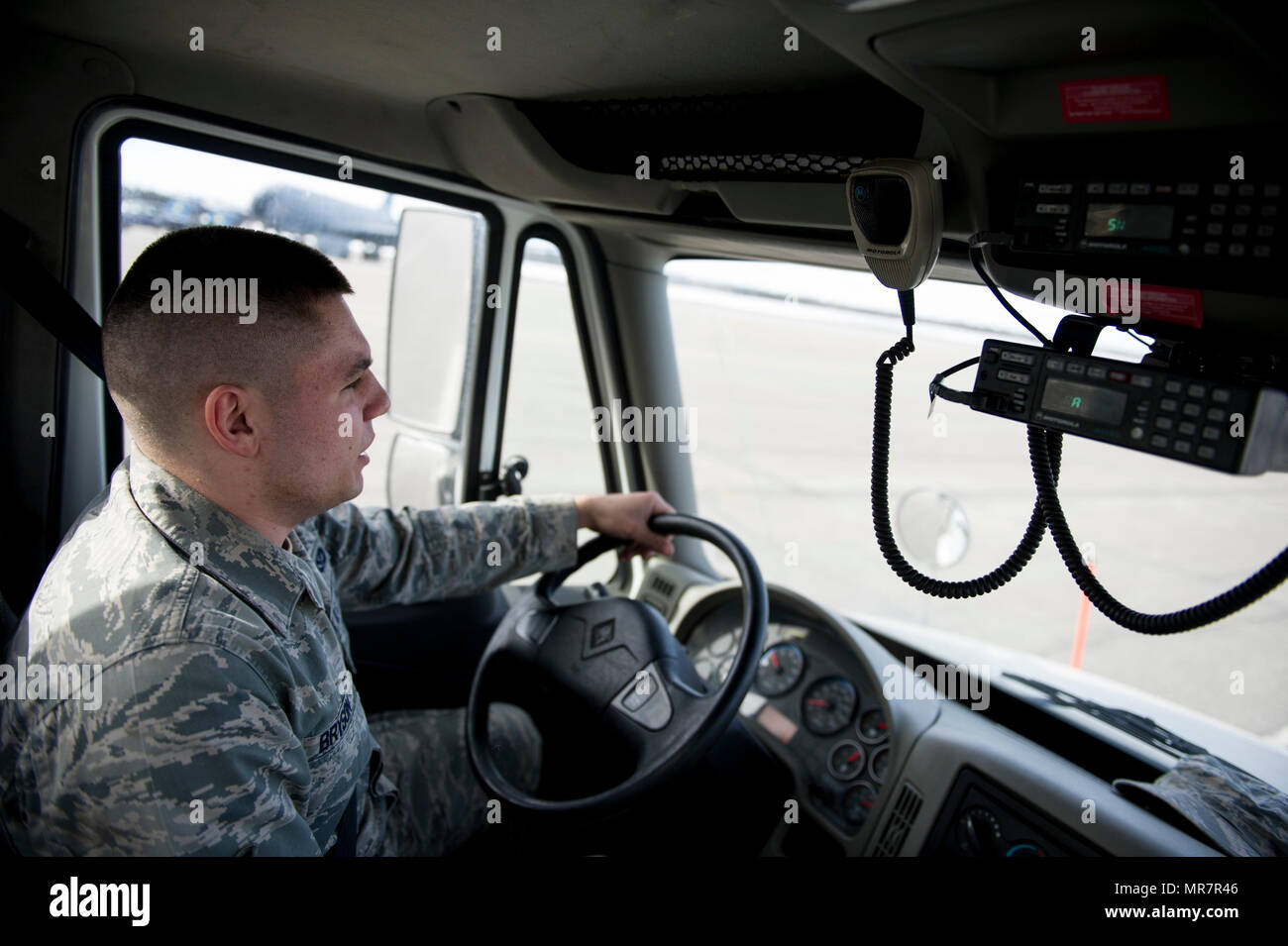 U.S. Air Force Airman 1st Class Seth Bryson, a 354th Civil Engineer ...