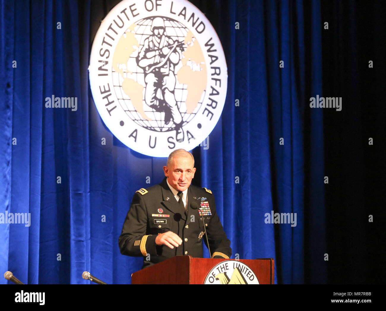 Gen. Robert B. Brown (right), Commanding General, U.S. Army Pacific ...