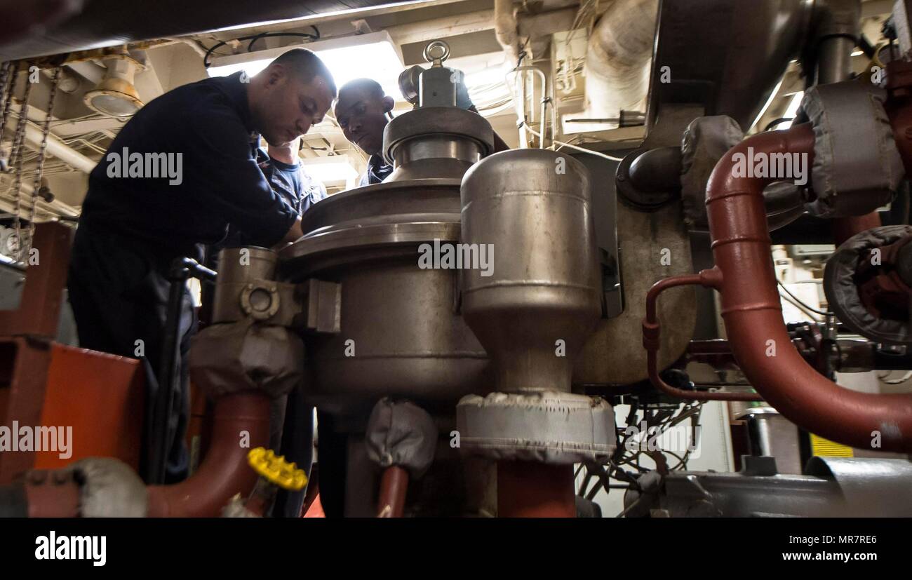 170519-N-FQ994-309 MEDITERRANEAN SEA (May 19, 2017) Gas Turbine Systems ...