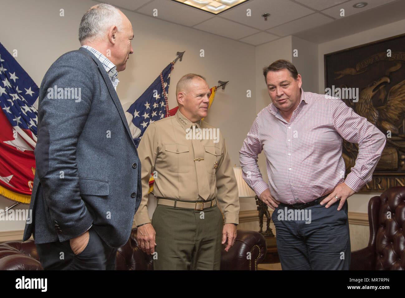 Commandant of the Marine Corps Gen. Robert B. Neller speaks with Steve ...