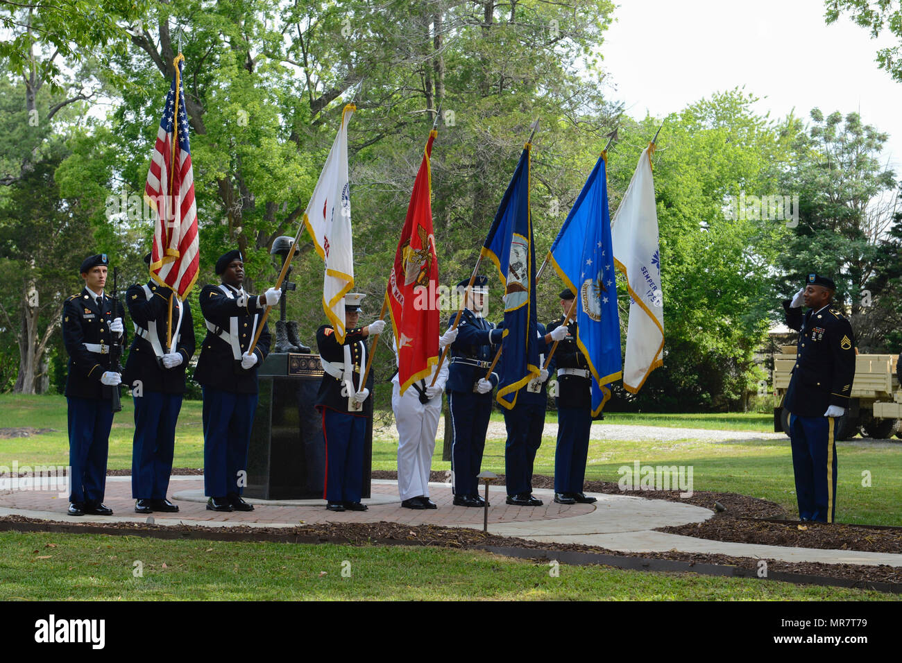 U s joint service color guard hi-res stock photography and images - Alamy