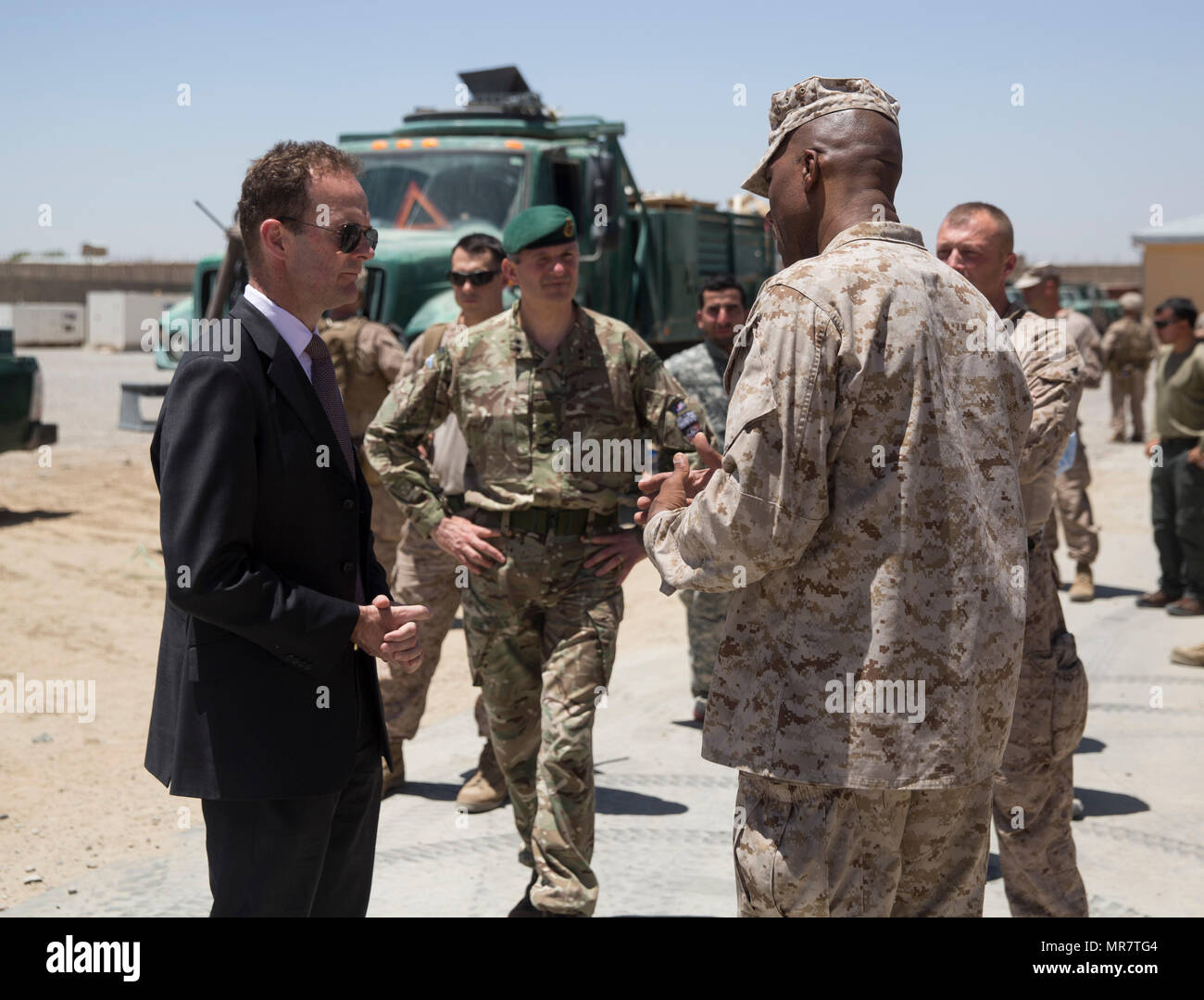 Col. David Gibbs, right, commanding officer of team police, Task Force ...