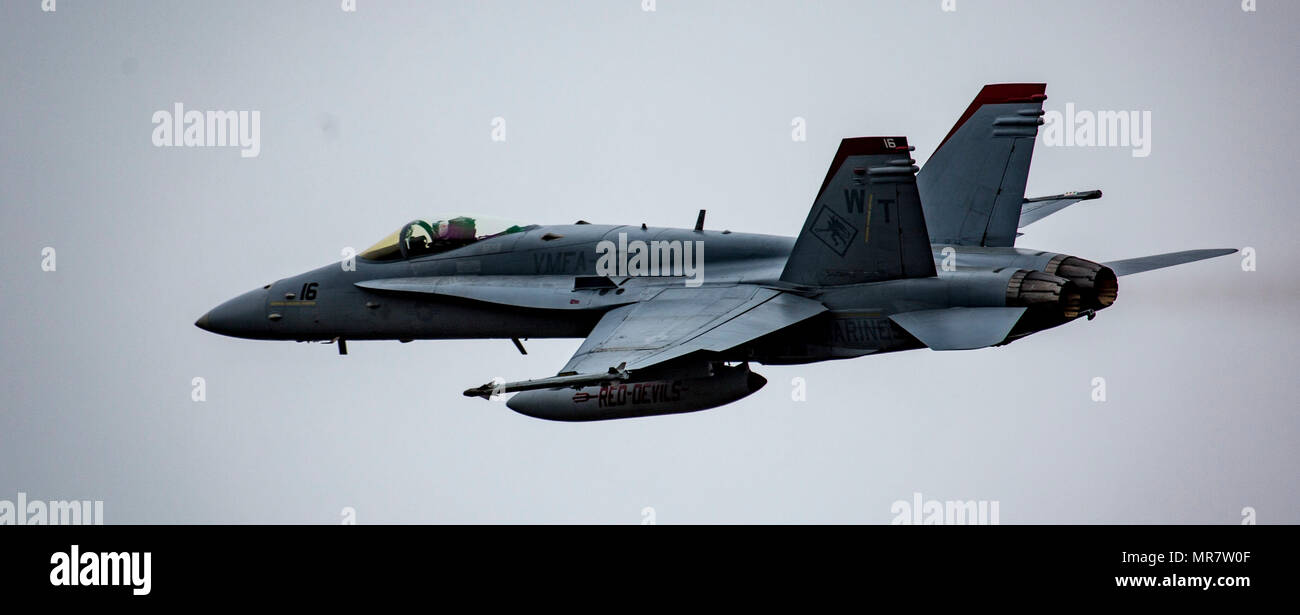 Marine Fighter Attack Squadron (VMFA) 232 conducts flight operations ...