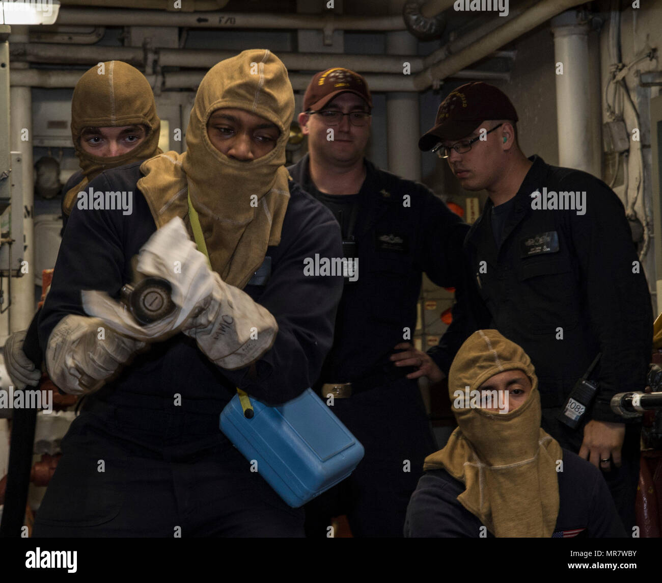 170524-N-DC385-085 SASEBO, Japan (May 24, 2017) Damage Controlman ...