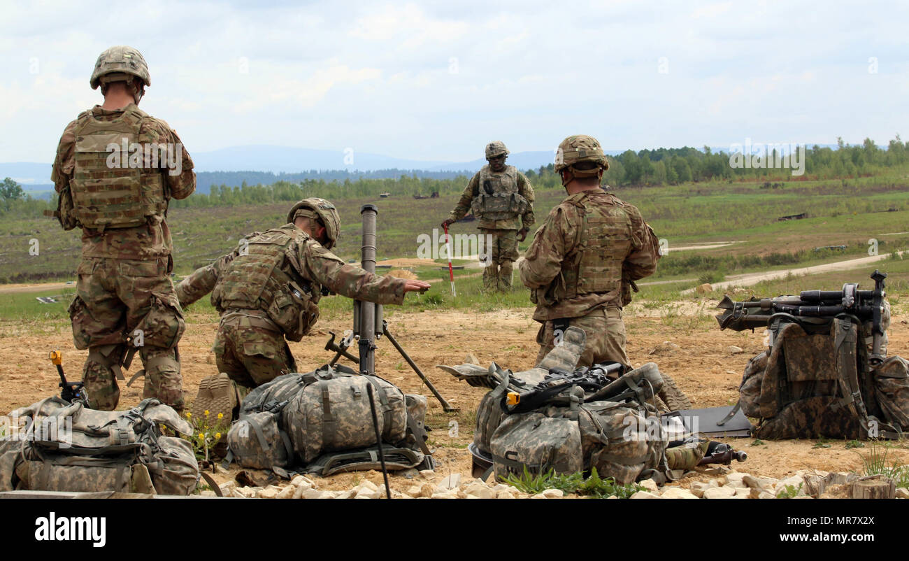 Grafenwoehr, Germany (May 25, 2017) -- Soldiers from 2nd Battalion ...