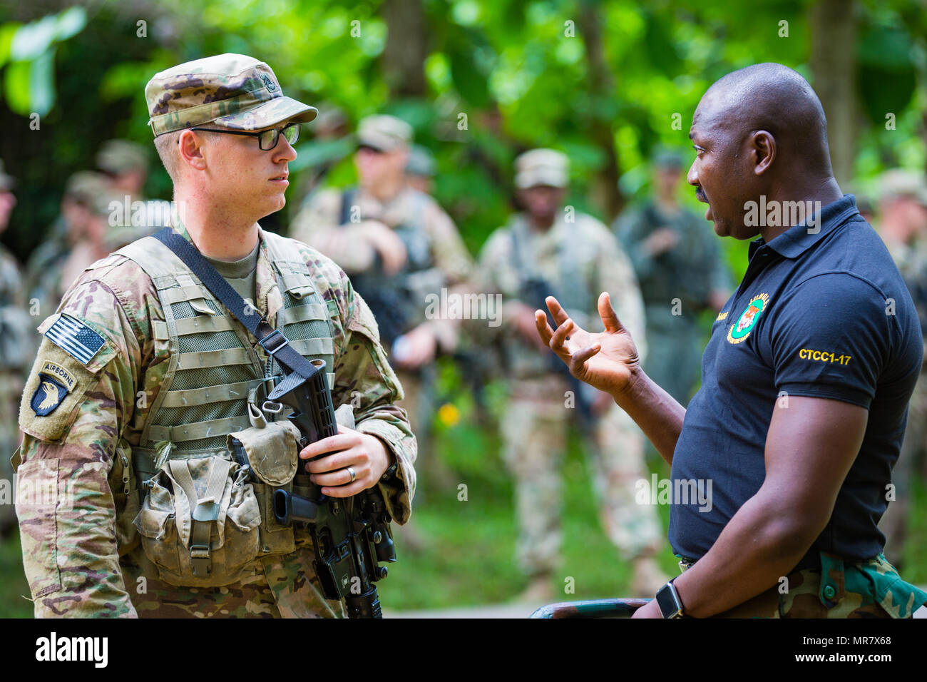 Ghana Armed Forces Maj. Jacob Codjoe, course commander of the Jungle ...