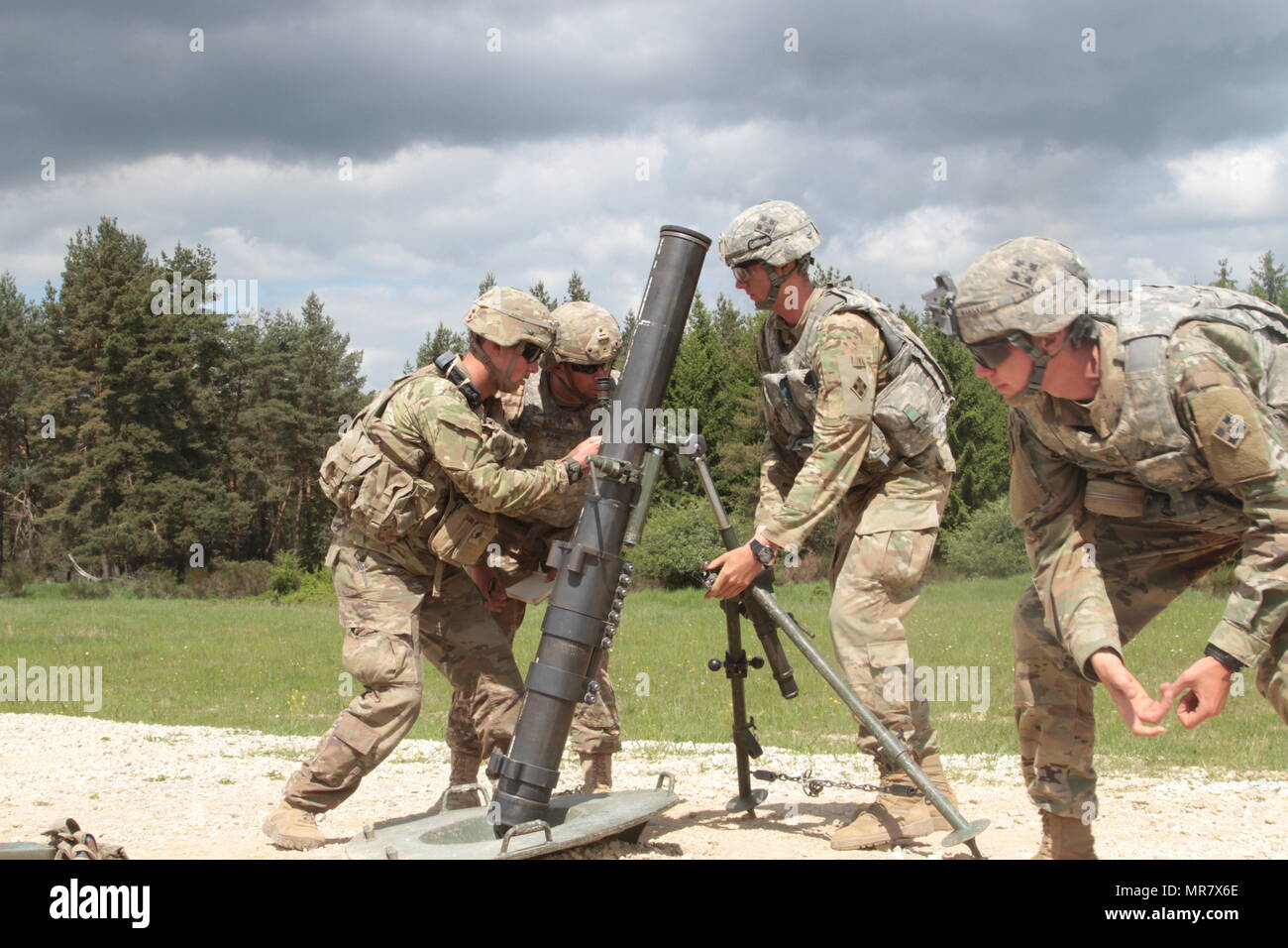 Mortar handling hi-res stock photography and images - Alamy