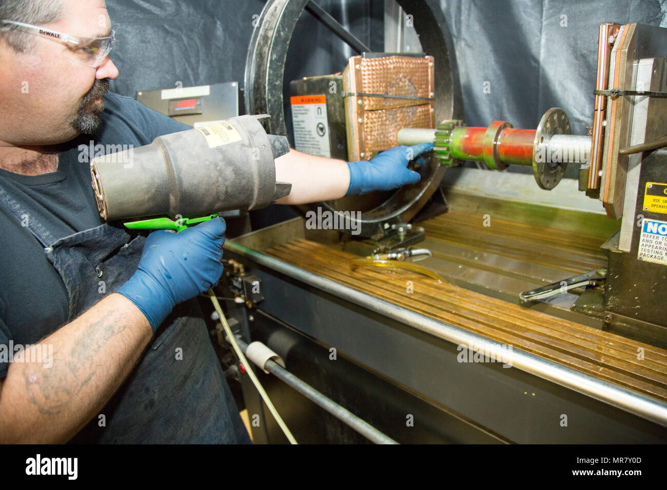 Bill Stacy, metals inspector with the Non Destructive Testing Facility ...