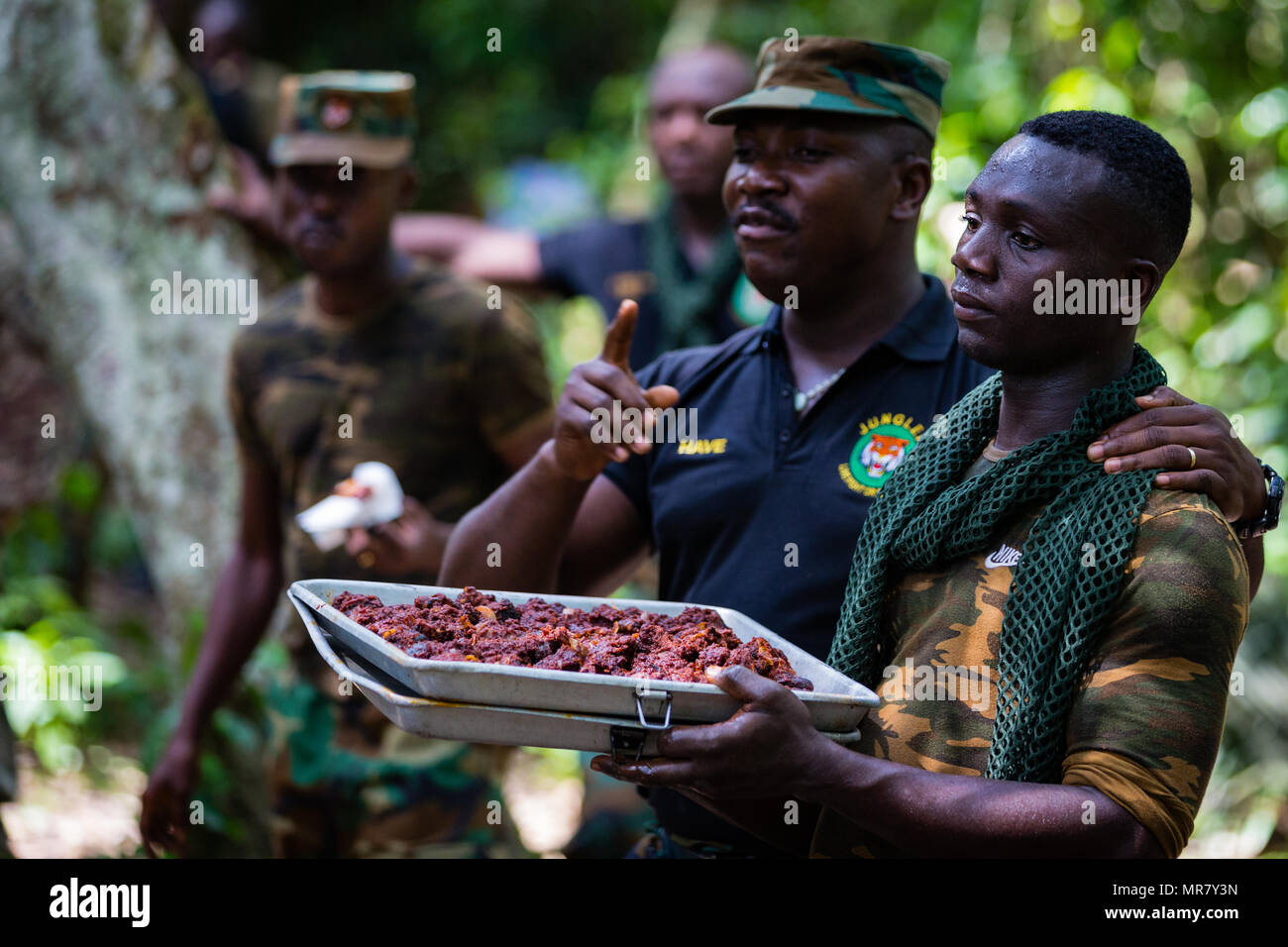 Ghana Armed Forces Maj. Jacob Codjoe, course commander of the Jungle ...