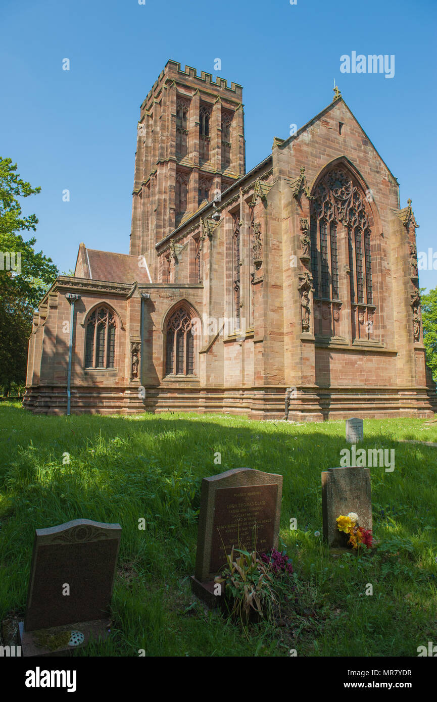 Church of the Holy Angels, Hoar Cross Stock Photo - Alamy