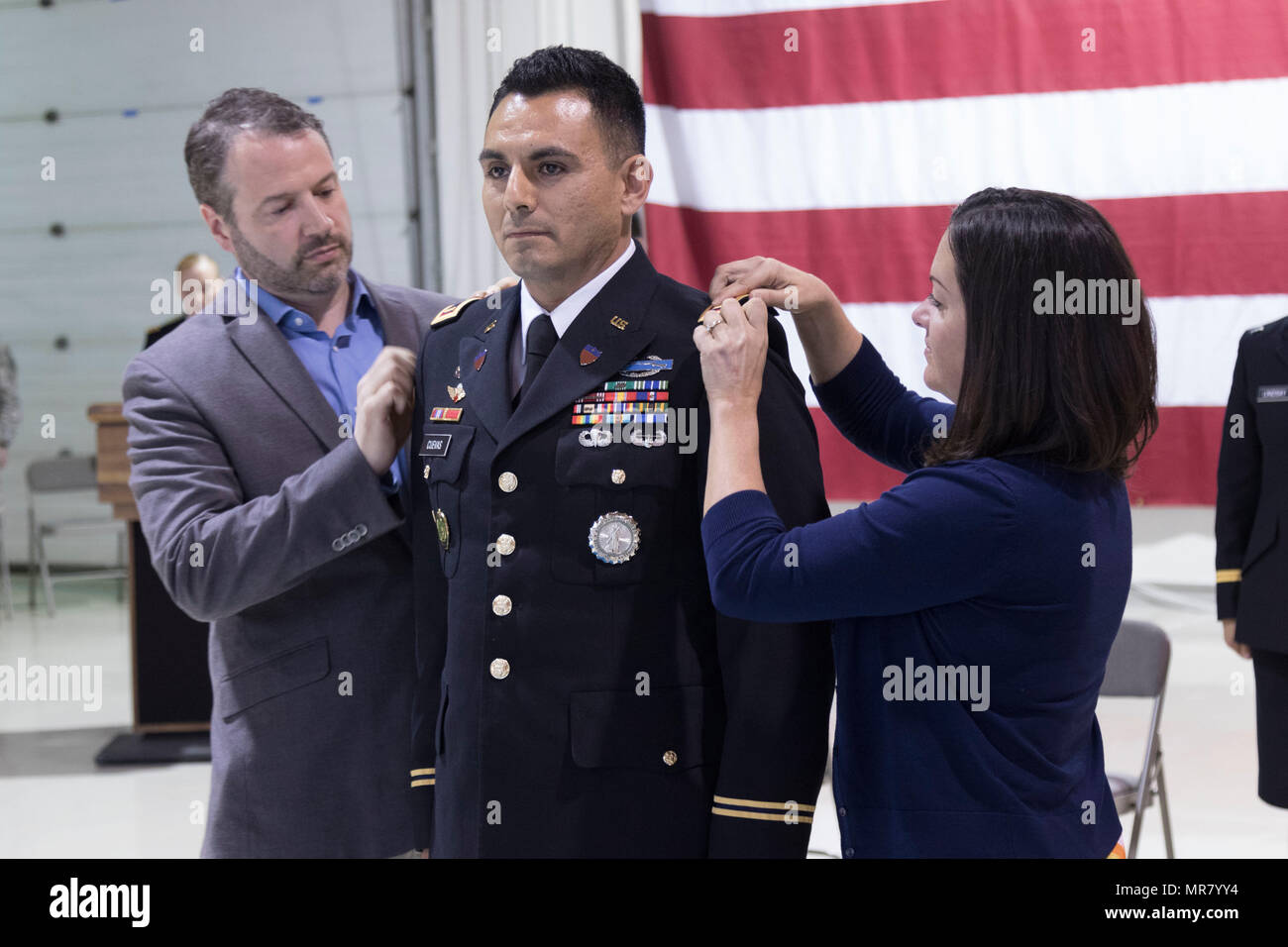 Officer Candidate Ivan Cuevas gets pinned by Bryce Mast and friend ...