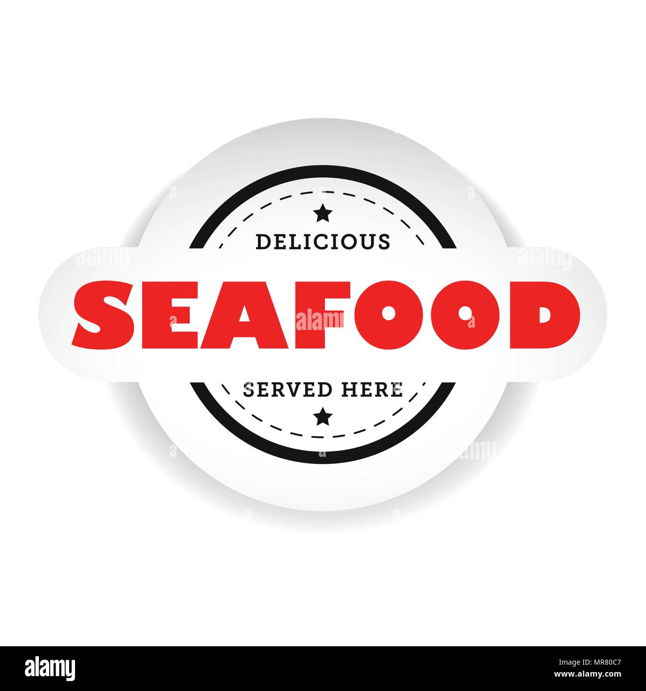 Seafood vintage stamp hi-res stock photography and images - Alamy