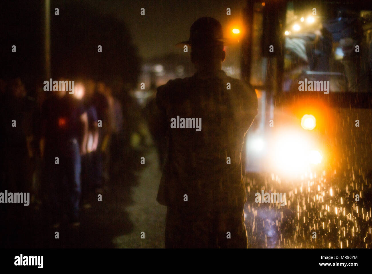 U.S. Marine Corps Staff Sgt. Jason Daniels, a chief drill instructor ...