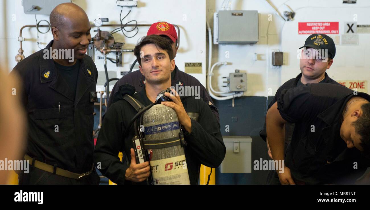 ATLANTIC OCEAN (May 24, 2017) – Damage Controlman Fireman Garrett ...