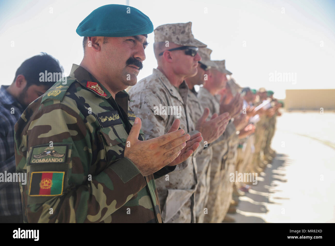 Brig. Gen. Ahmadzai, left, the commanding general of the Afghan ...