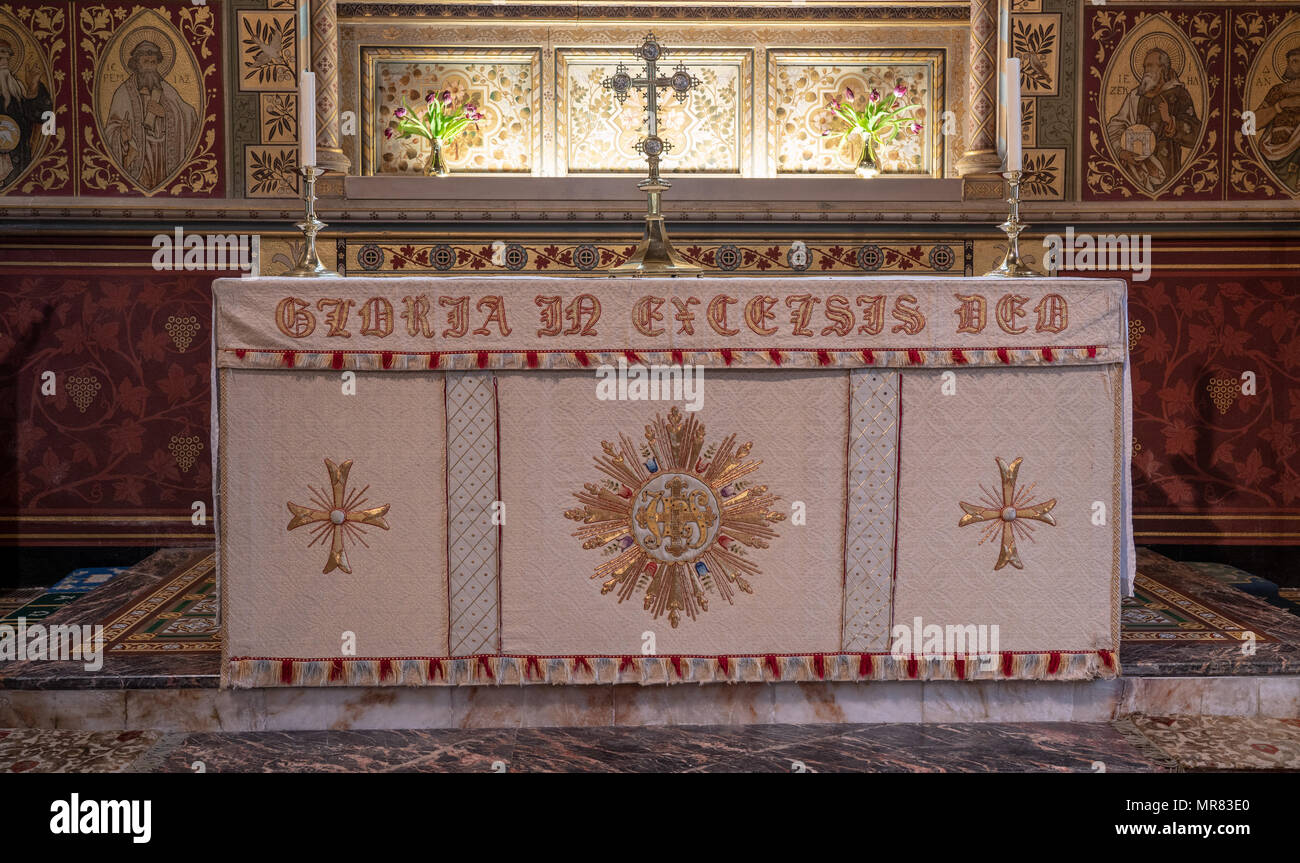 Interior of St Michael and All Angels church in Hughenden ...