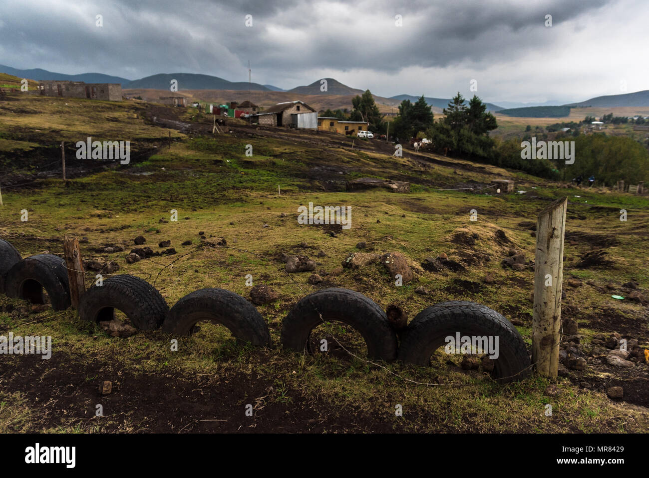 A homestead near Semonkong, Lesotho Stock Photo - Alamy