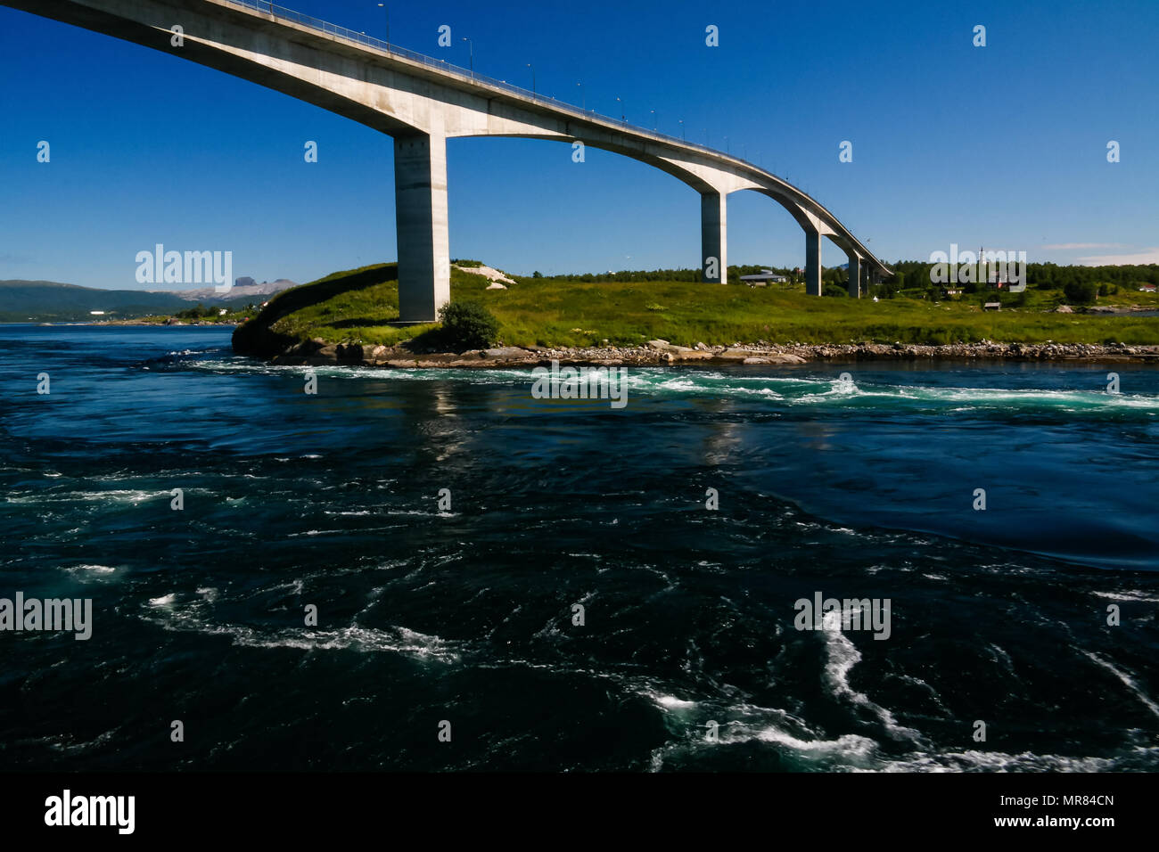 Aerial view saltstraumen bridge hi-res stock photography and images - Alamy