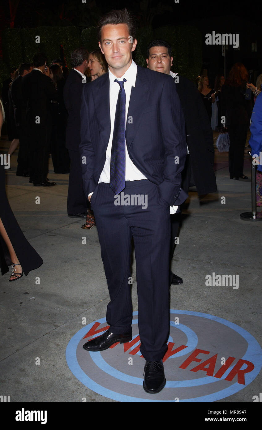 Matthew Perry arriving at the Vanity fair Oscars Party at the Morton ...