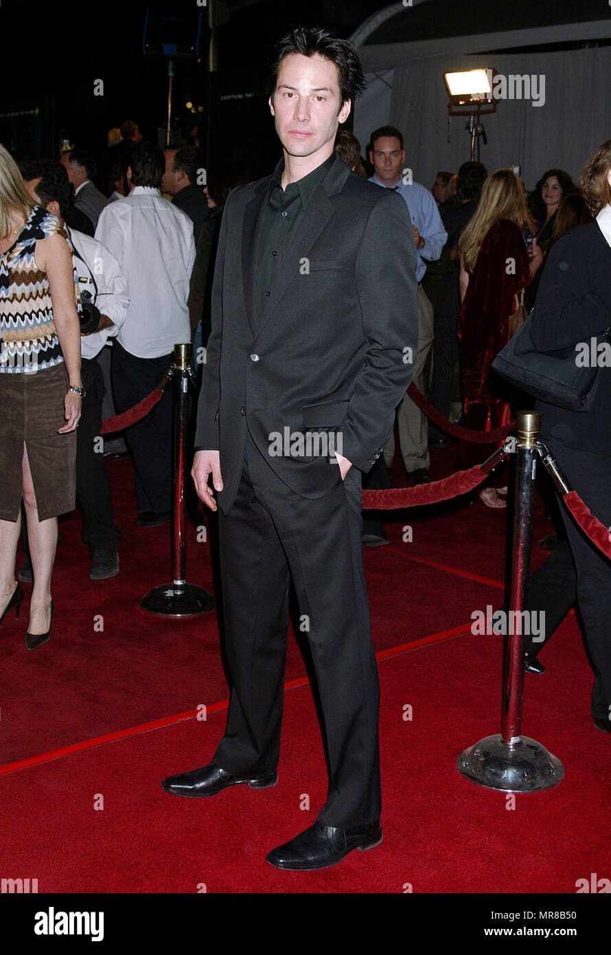 Keanu Reeves arriving at the " Matrix Revolution Premiere " at The ...