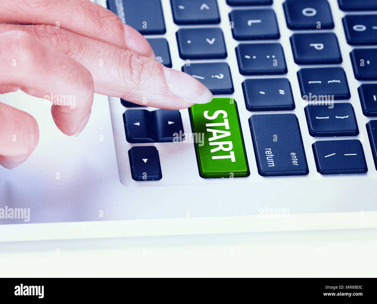 Start button key on keyboard hi-res stock photography and images - Alamy