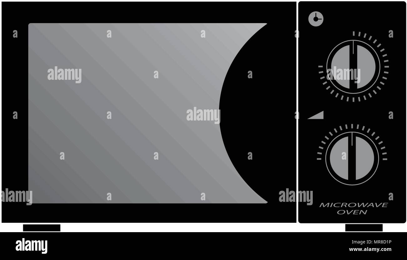 Microwave oven mechanic vector illustration isolated on white Stock ...