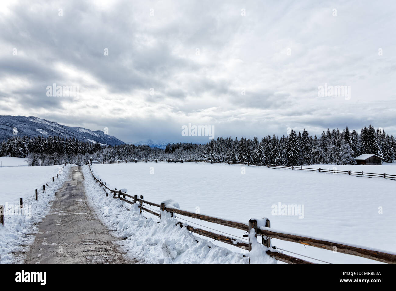 Winter in Bavaria. Winter in Bayern Stock Photo - Alamy