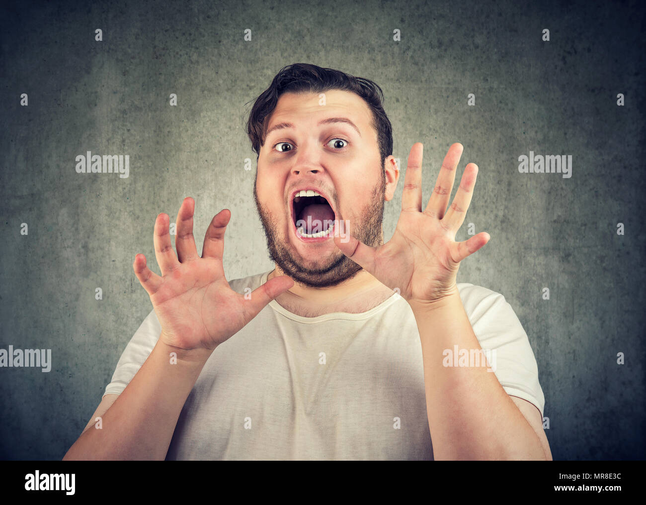 Screaming fear hi-res stock photography and images - Alamy