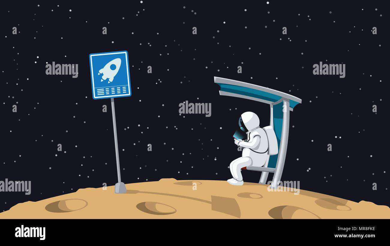 Space exploration station astronaut Stock Vector Images - Alamy