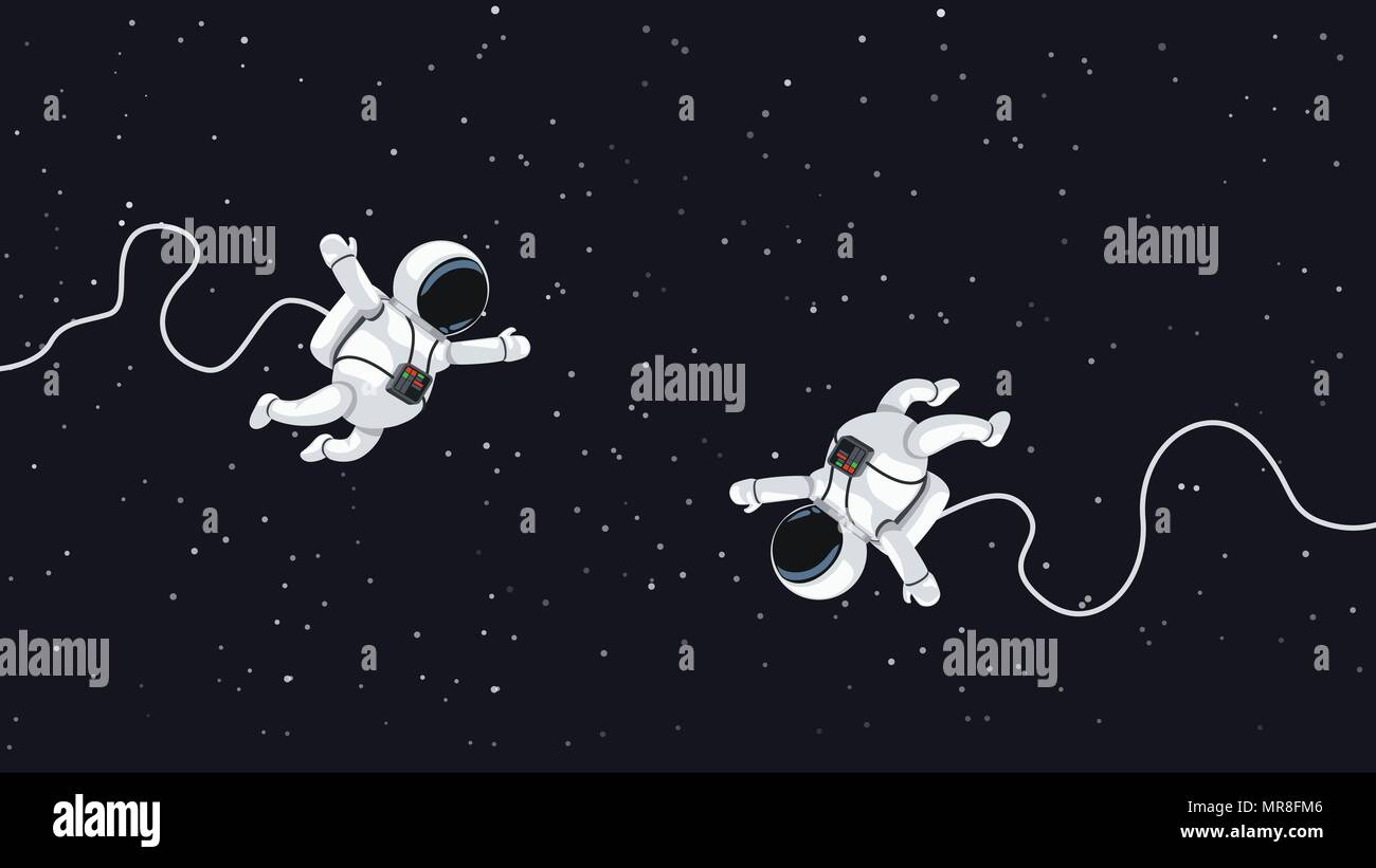 Spaceman gravity astronaut in Stock Vector Images - Alamy