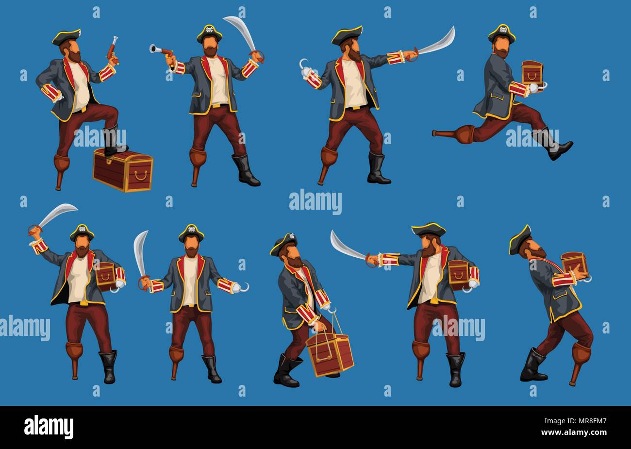 Pirate pistol vector Stock Vector Images - Alamy