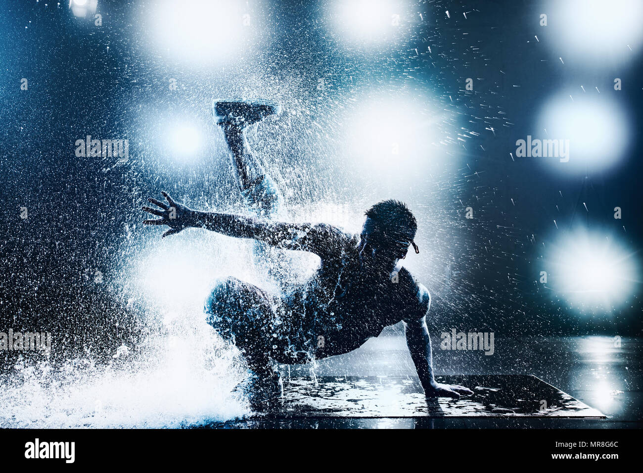 Hip hop dancer water wet hi-res stock photography and images - Alamy