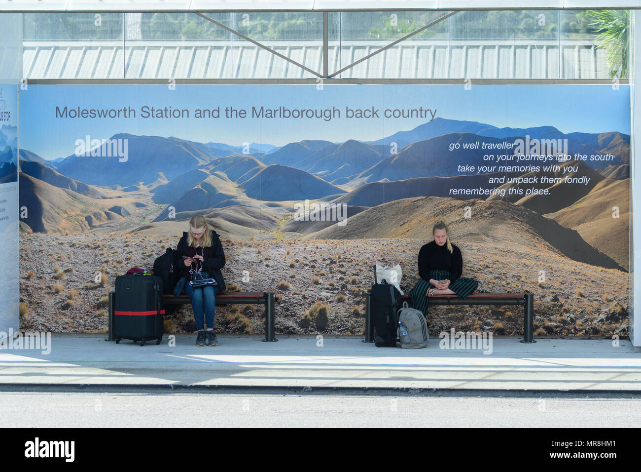 New zealand bus stop hi-res stock photography and images - Alamy