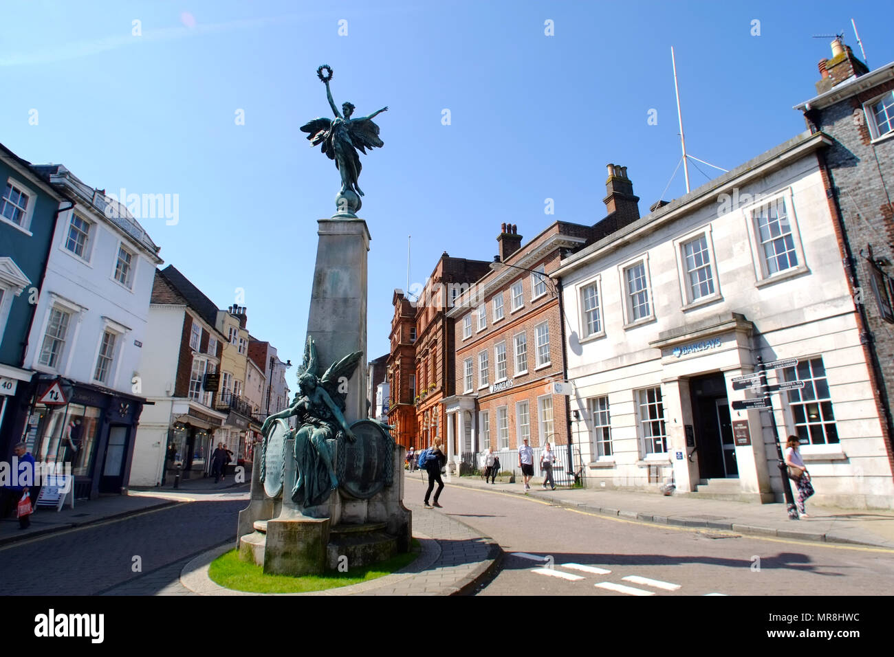 War memorial in Lewes High Street, East Sussex, UK Stock Photo - Alamy