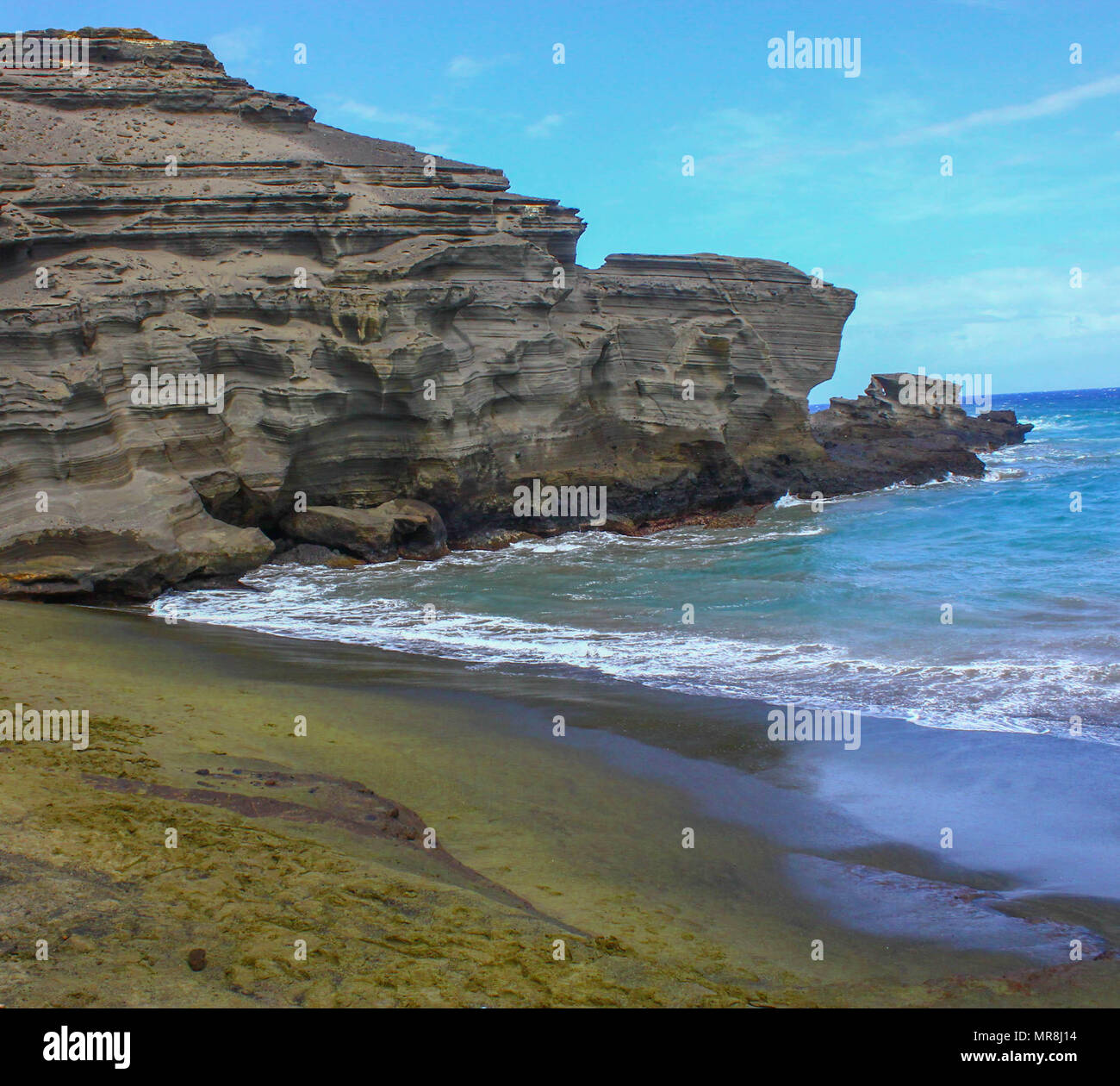 Papakolea Beach Big Island, Hawaii Stock Photo - Alamy